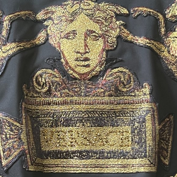 Versace | Jackets & Coats | Versace Medusa Embroidery Bomber Jacket ...